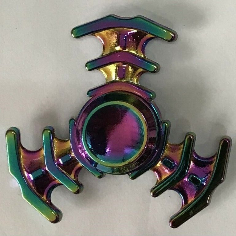 Alloy Volcano Fidget Spinner - Neo Chrome - Fidget Spinner UK