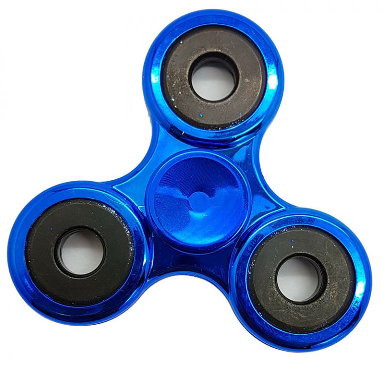 TRI Fidget Spinner - Shiny Blue - Fidget Spinner UK